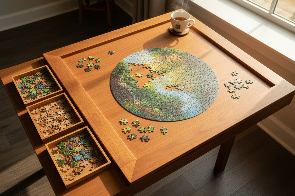 The Best Puzzle Table for Efficient Puzzle Storage and Fun Completion ...