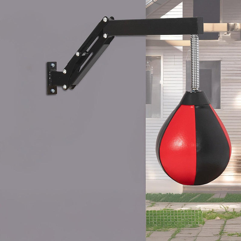 Speed Bag Punching Boxing Bag Wall Mount Reflex Training - Black and ...