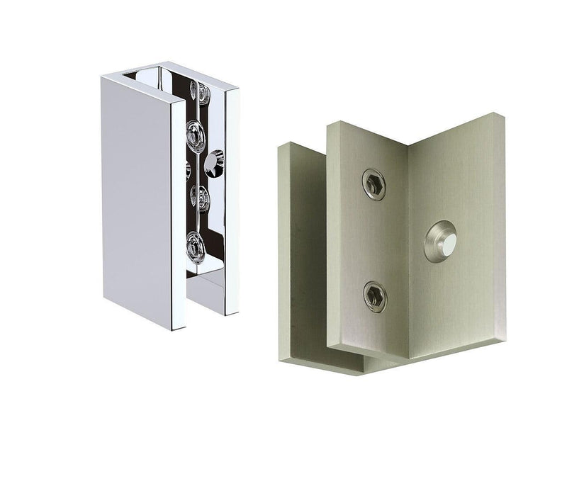 Glass-to-wall/floor Shower Screen U-bracket in Chrome - Chrome - U ...