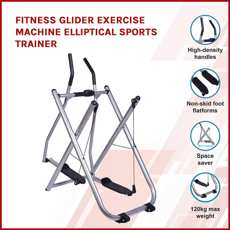 Fitness Glider Exercise Machine Elliptical Sports Trainer - Sports ...
