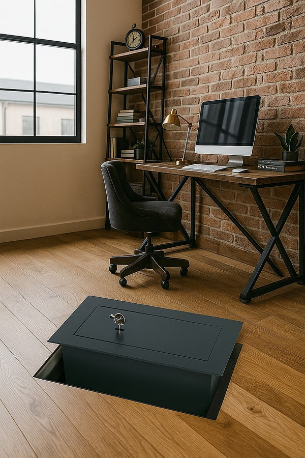 Underfloor Concealed Safe with Key – Heavy Duty Hidden Security Box ...