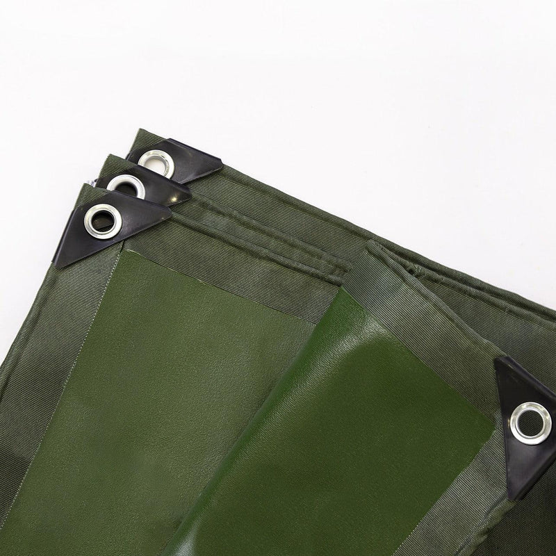 2m x 3m Army Tarp Heavy Duty 400GSM Tarpaulin Canvas Cover Waterproof ...