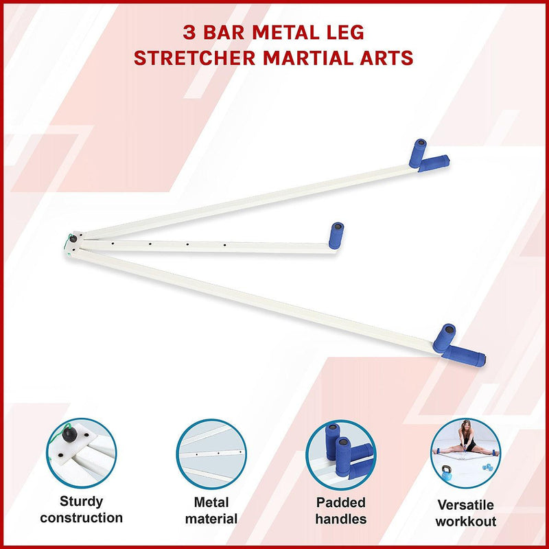 3 Bar Metal Leg Stretcher Martial Arts Exercise Equipment | FactoryFast ...