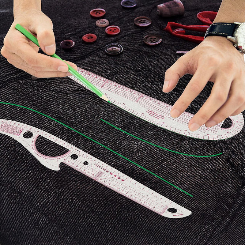 9pc French Curve Ruler Set DIY Sewing Pattern Measuring Tool for ...