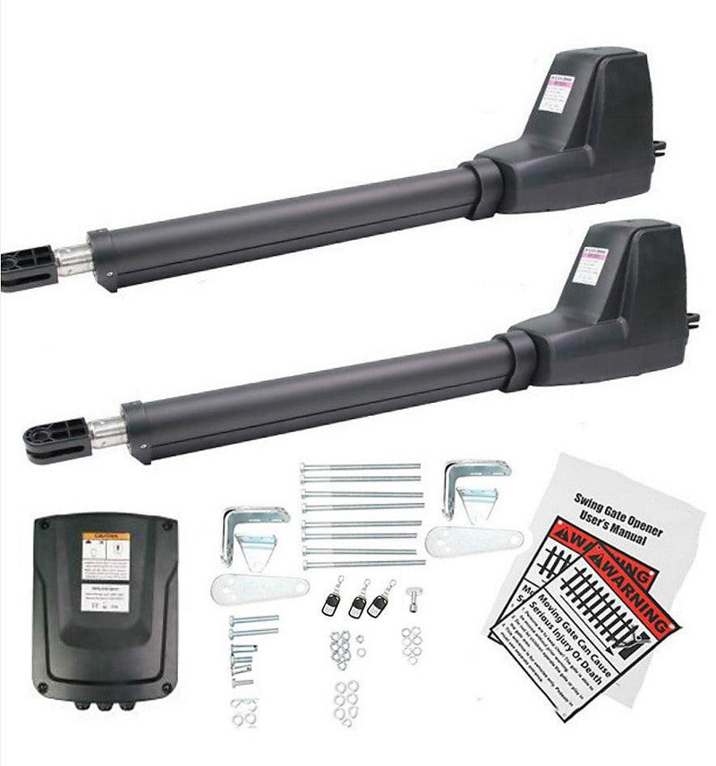 800KG Double Swing Auto Motor Remote Gate Opener - with 20W Solar ...