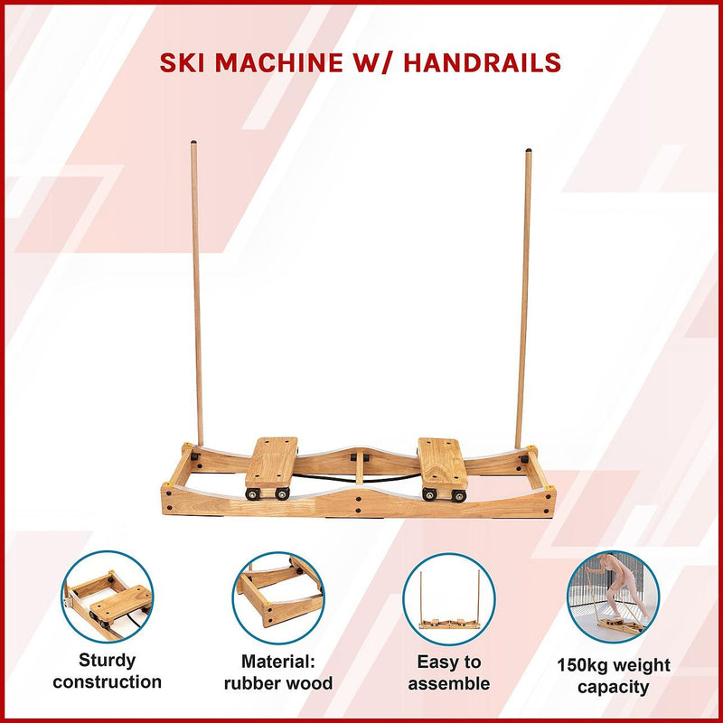 Ski Machine W/ Handrails - Sports & Fitness > Home Fitness