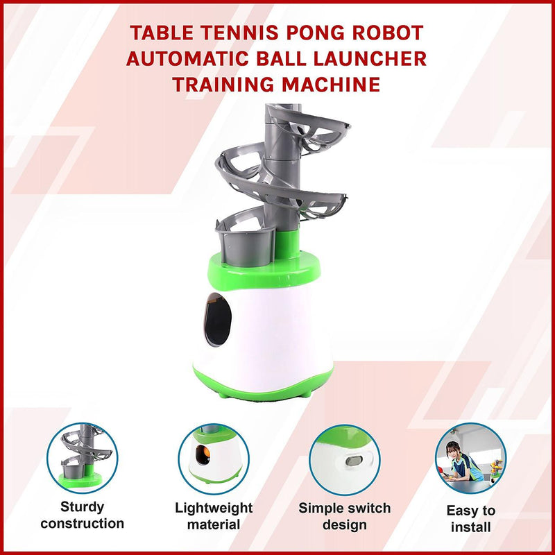 Table Tennis Pong Robot Automatic Ball Launcher Training Machine ...