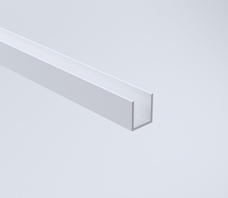 Glass Shower Screen 120cm Floor Channel in White - Floor Channel ...