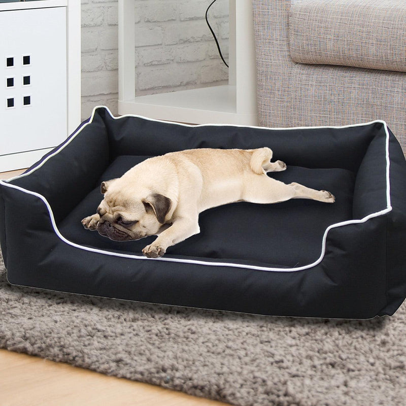 Heavy Duty Waterproof Dog Bed - 80 x 64cm - Black - Leisure and ...