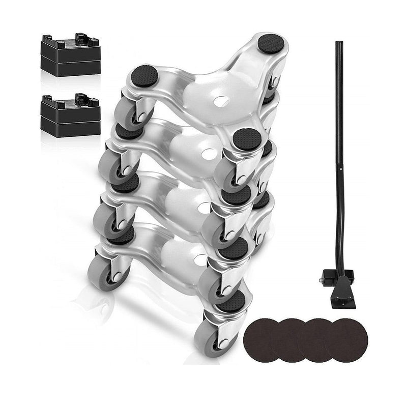 4 X All-purpose Dolly Metal Heavy Duty Furniture Mover Slider Set ...