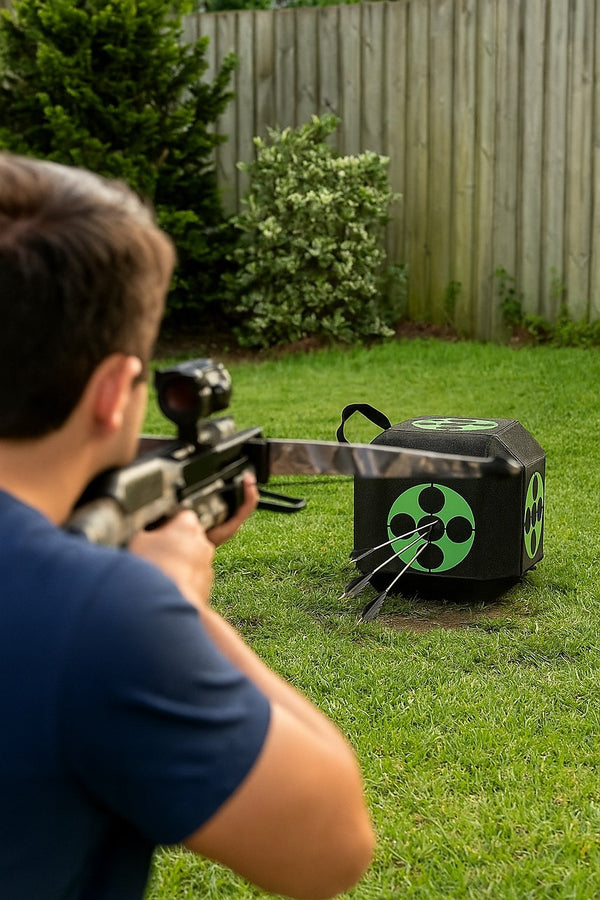 Archery 3D Dice Target Cube Reusable 18 Sides 23CM Self Healing XPE ...