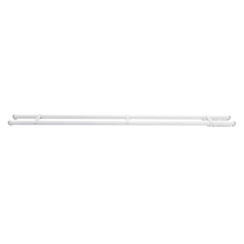 1.5m Double Curtain Tracks Aluminium Rail & Brackets For Both Curtain ...