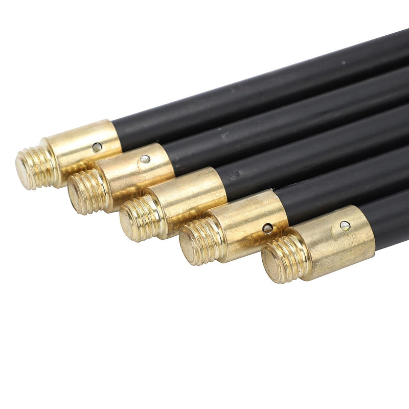 9m Heavy Duty Drain Rod Set with Plunger & Scraper – Unblock Drains ...