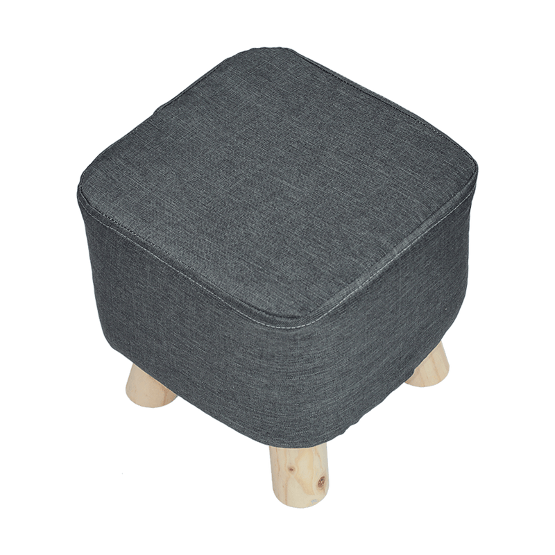 Charcoal Fabric Ottoman | Squircle Foot Stool Pouffe Seat – Australia ...