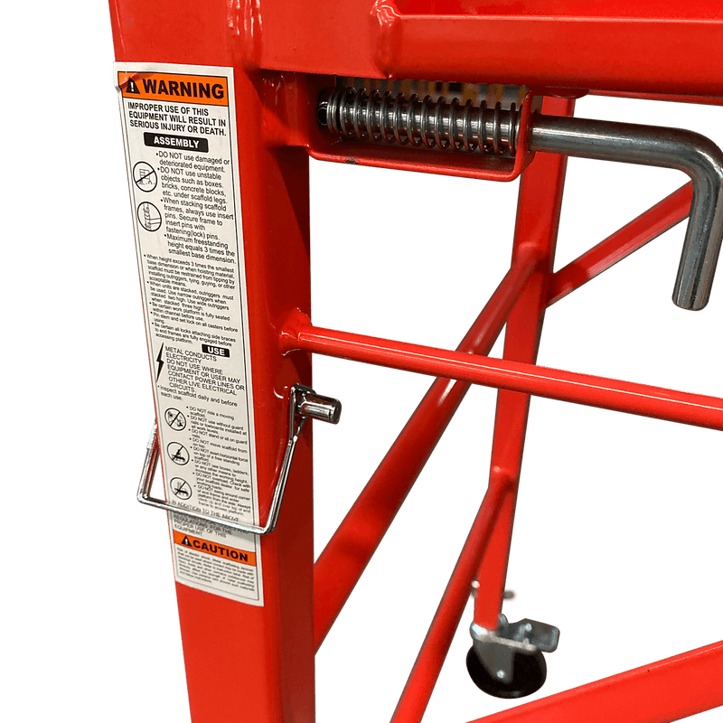 Mobile Safety High Scaffold / Ladder Tool - 450kg - Red - Tools and ...