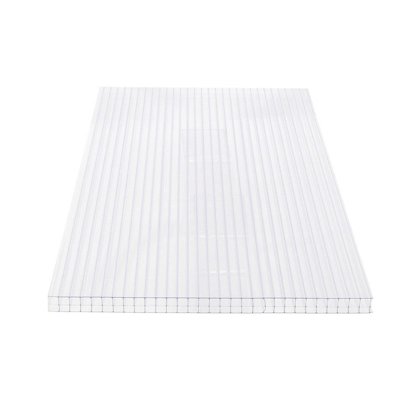 16mm Polycarbonate Roofing Sheets Clear UV Roof 1050x2100mm Bulk 5 Pack ...