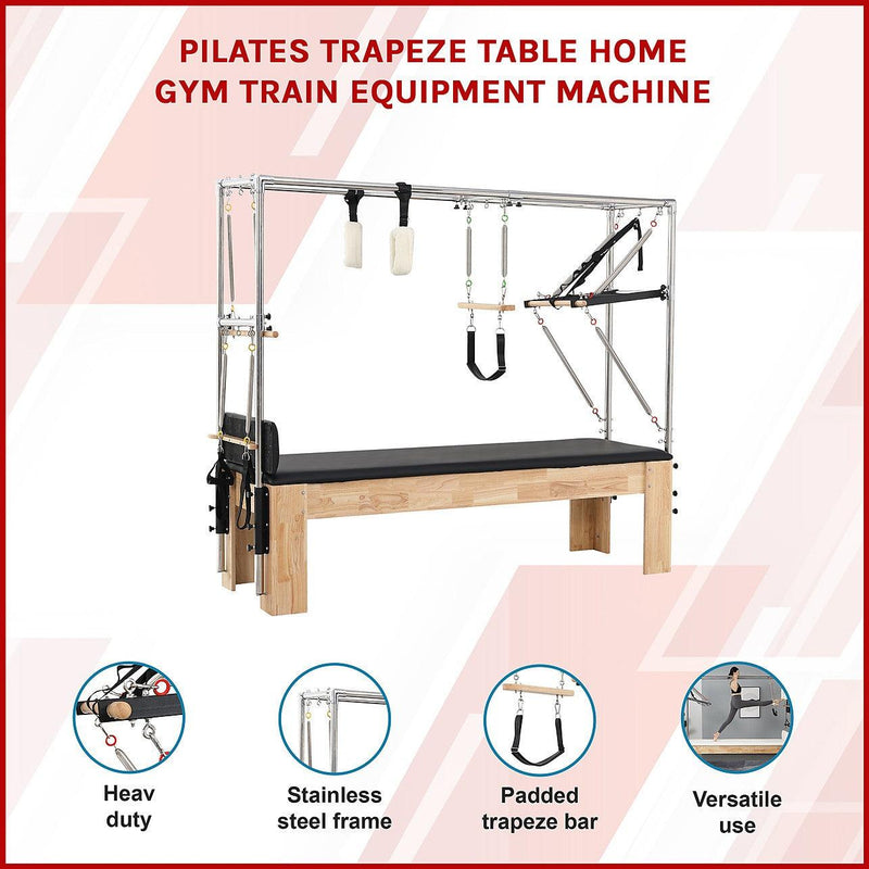 Pilates Trapeze Table Home Gym Train Equipment Machine - Sports ...