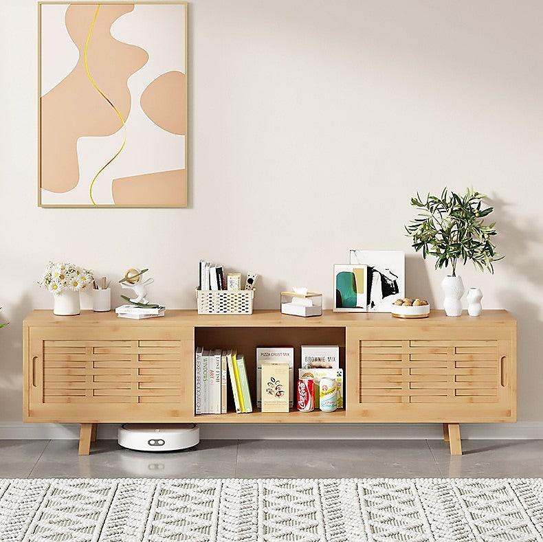 European Style TV Cabinet Entertainment Unit Stand Storage - Wood ...