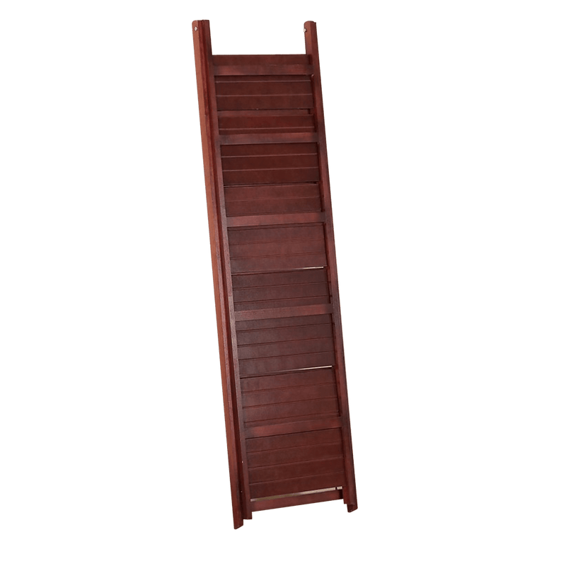5 Tier Wooden Ladder Shelf Stand Storage Book Display Rack - Coffee ...