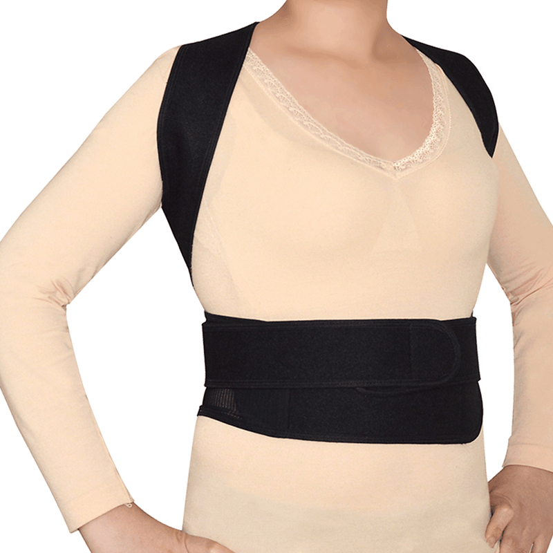 Lower Back Brace Unisex Posture Corrector Lumbar Support - Large ...