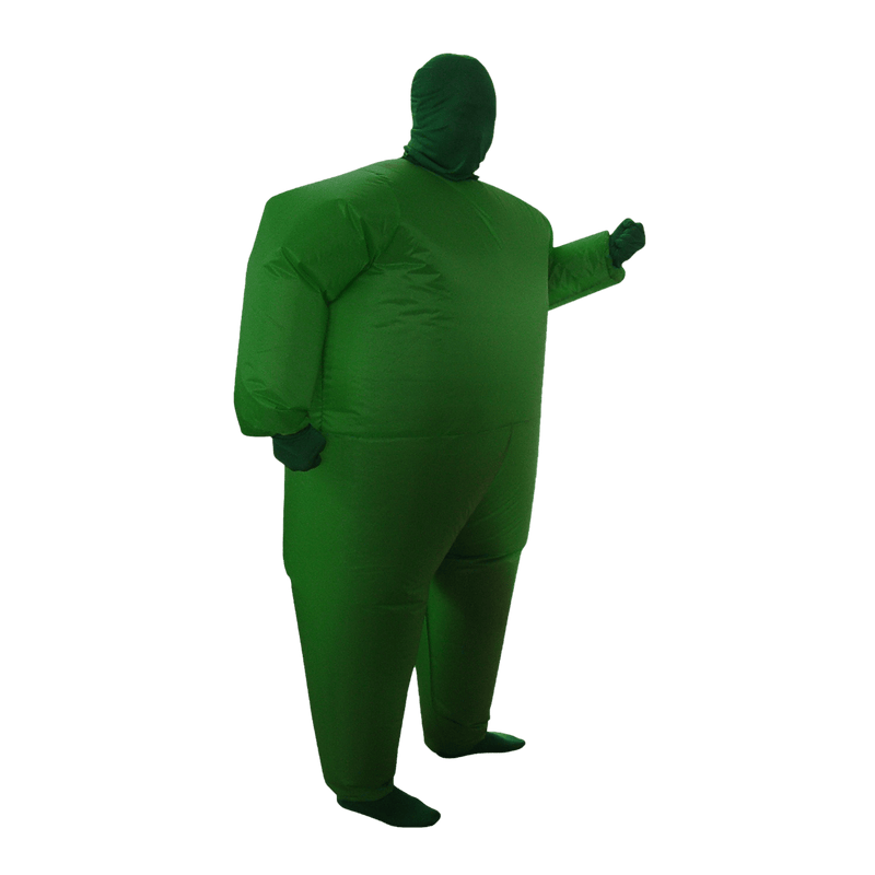 Inflatable Plain Green Fancy Dress Costume - Green - Leisure and ...