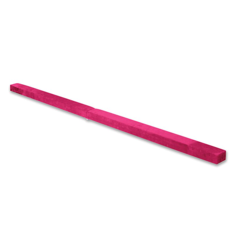 2.2m Gymnastics Folding Balance Beam Synthetic Suede - Pink - Sports ...