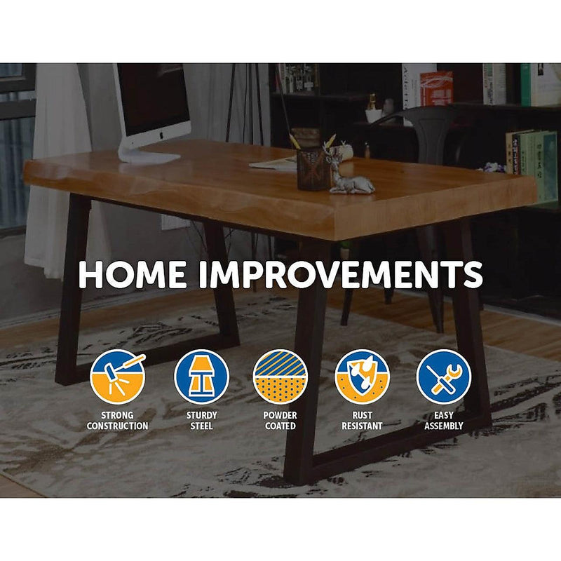 Trapezium-Shaped Table Bench Legs | Industrial Fully Welded Frame ...